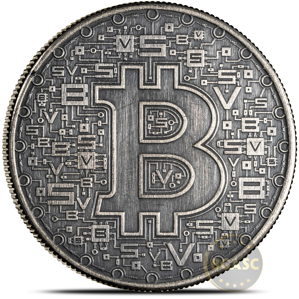 1 oz Crypto Commemorative Bitcoin Silver Round (New) l BGASC™
