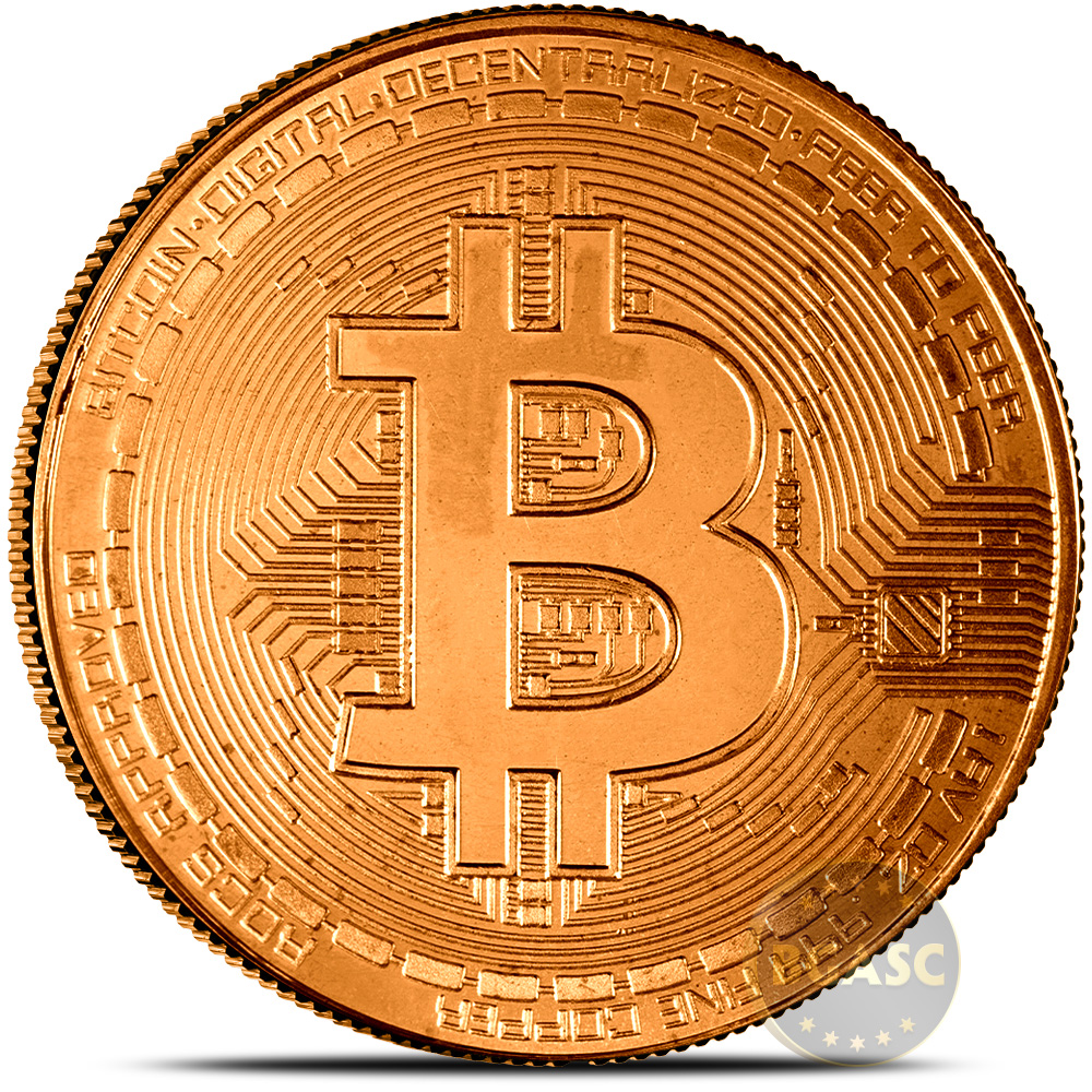 1 oz Bitcoin Commemorative Copper Round (New) l BGASC™