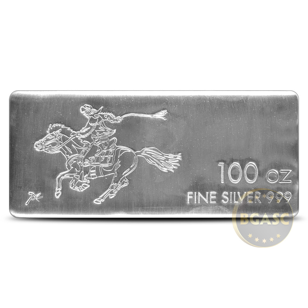 100 oz SilverTowne Pony Silver Bar (New) l BGASC™