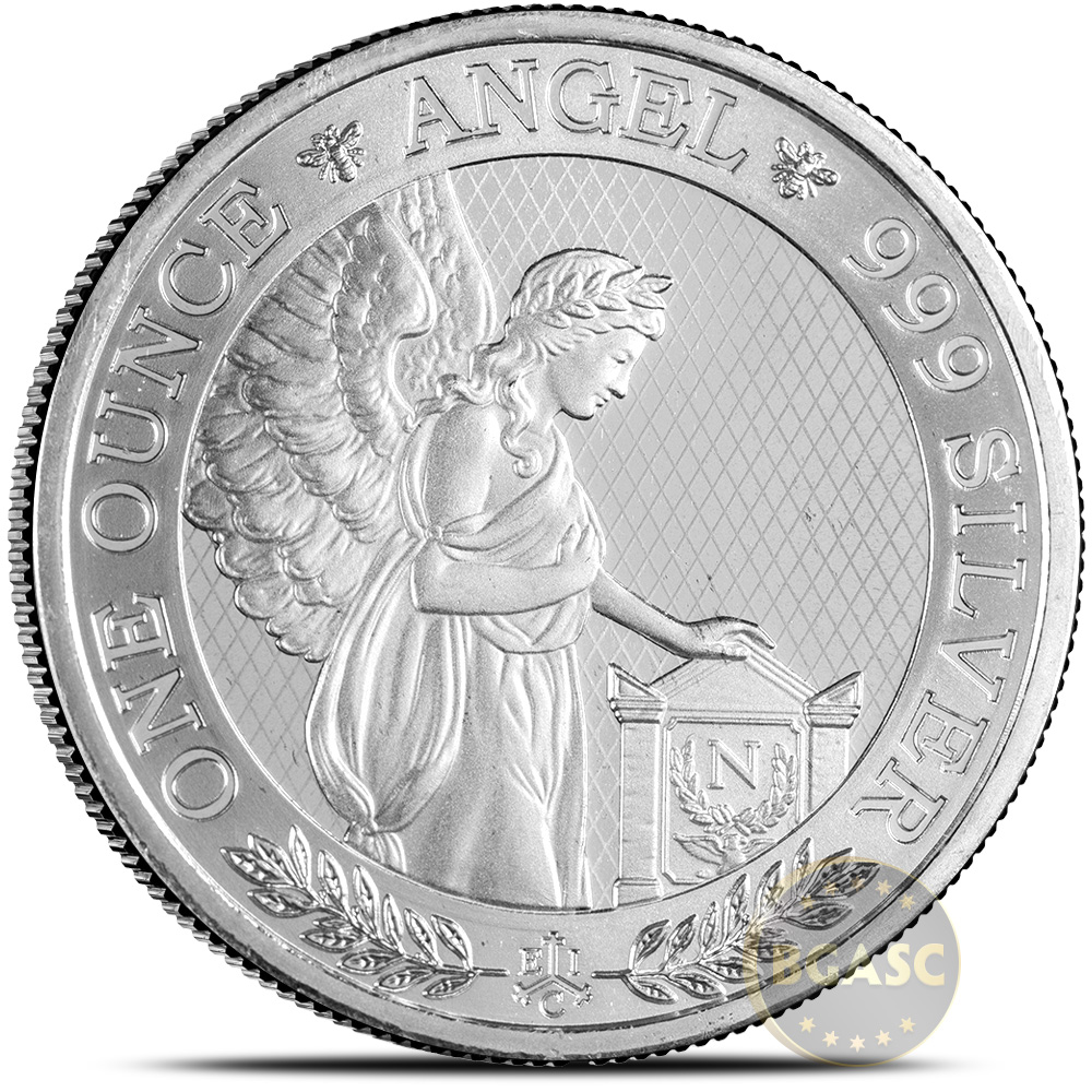 2021 1 oz St. Helena Napoleon Angel Silver Coin (BU) l BGASC™
