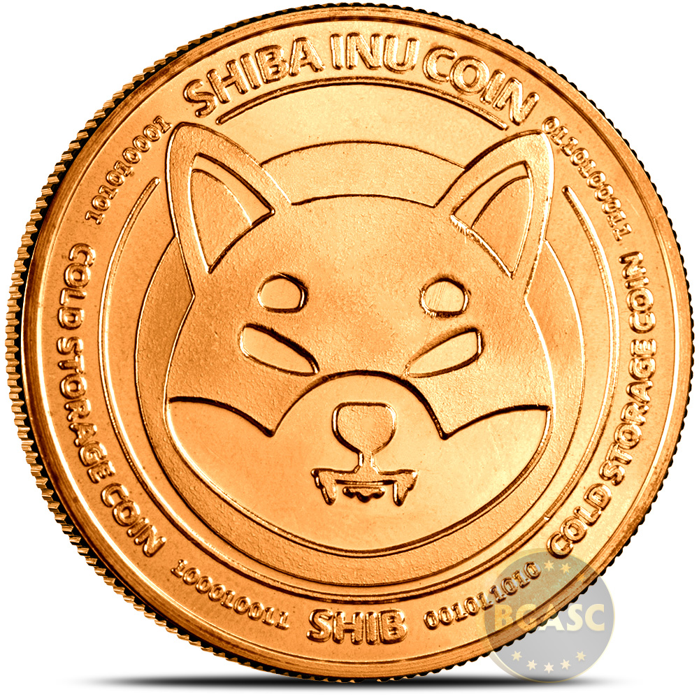 1 oz Crypto Commemorative Shiba Inu Copper Round (New) l BGASC™