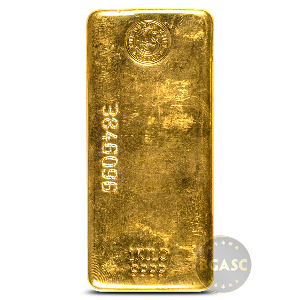 1 Kilo Perth Mint Cast Gold Bar (New) l BGASC™