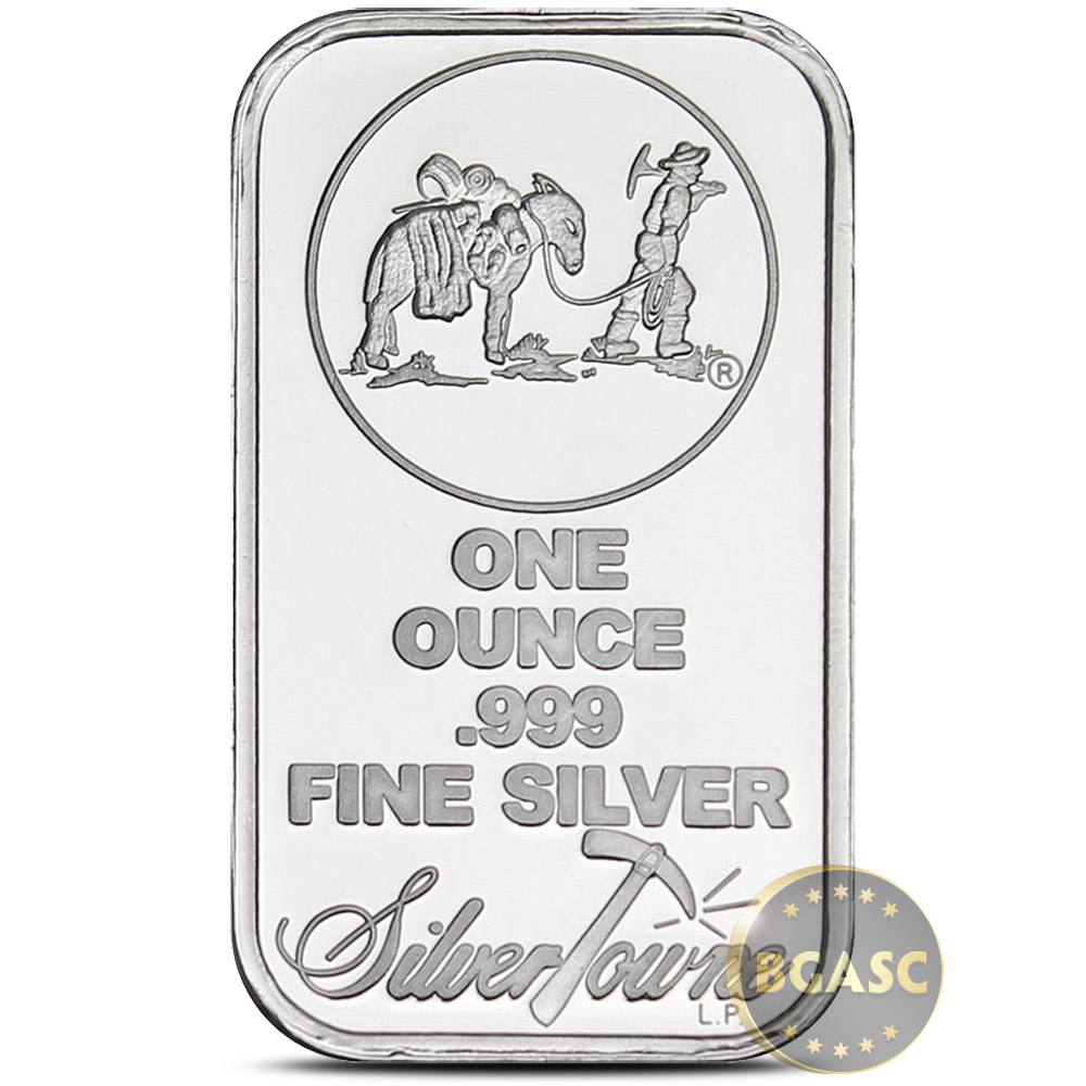 1 oz SilverTowne Prospector Silver Bar (New) l BGASC™