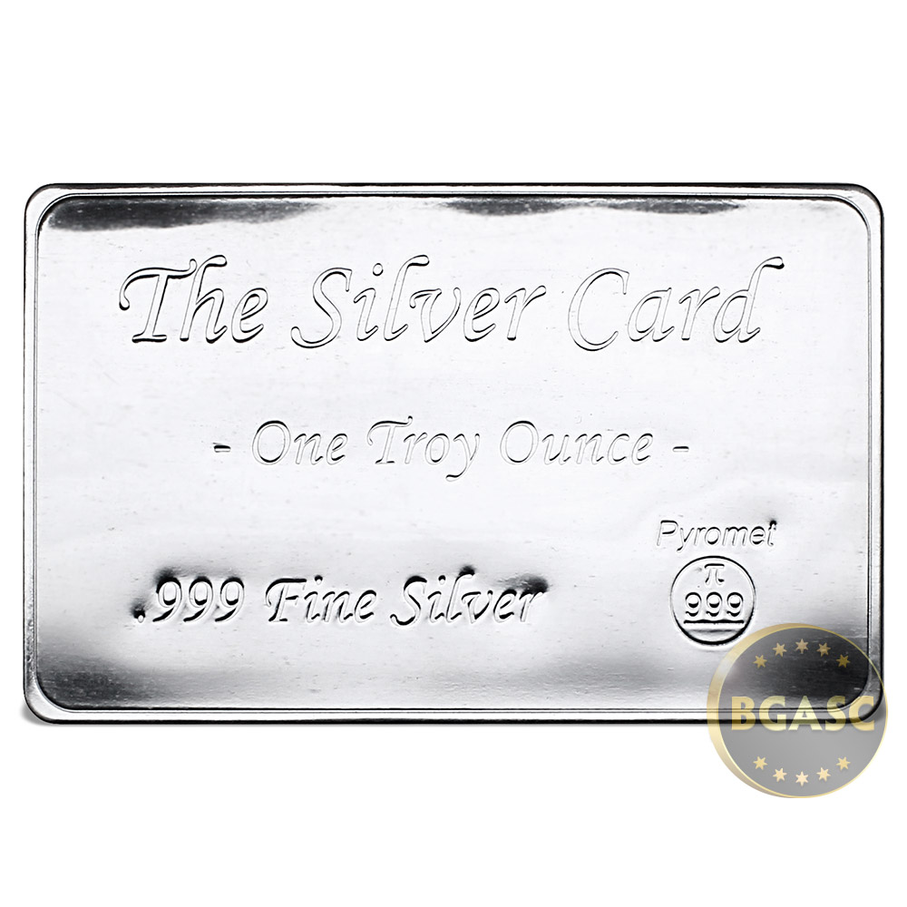 1 oz Pyromet Silver Card (New w/ CoA) l BGASC™