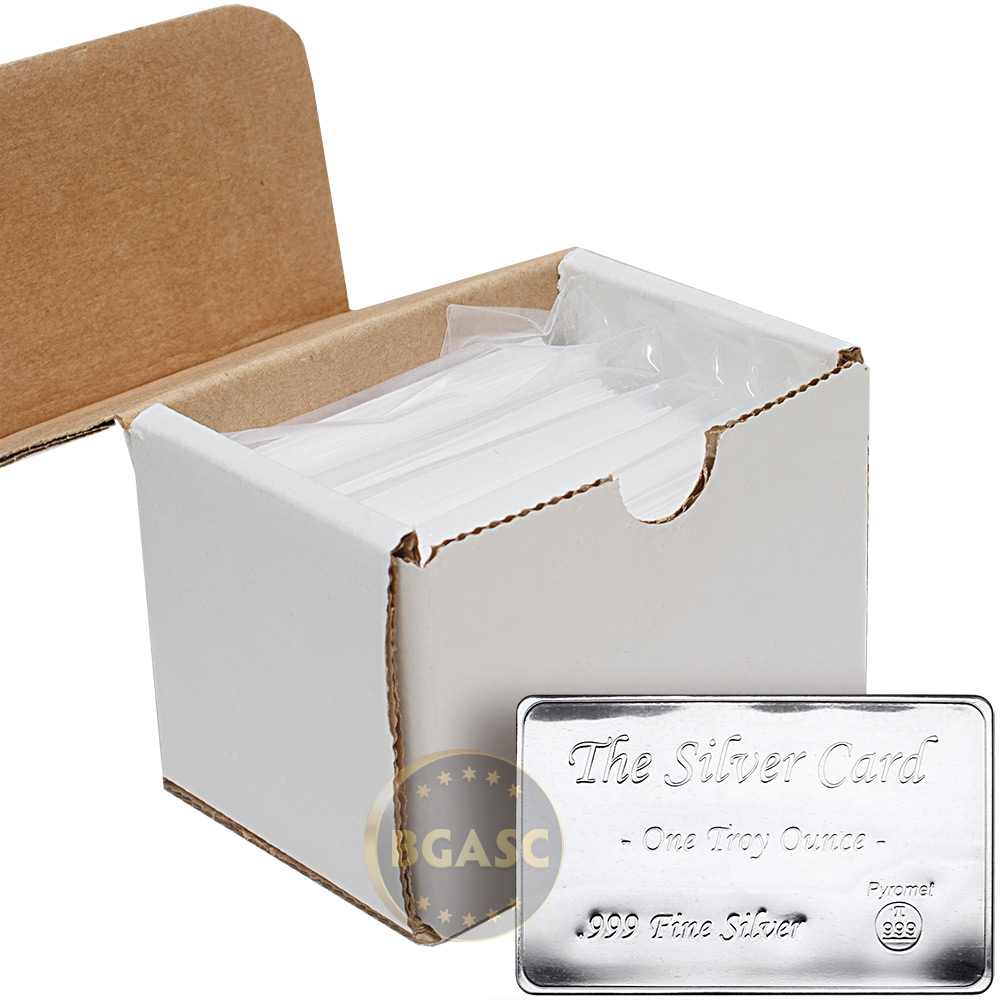 1 oz The Silver Card by Pyromet (50-Pack in Box)