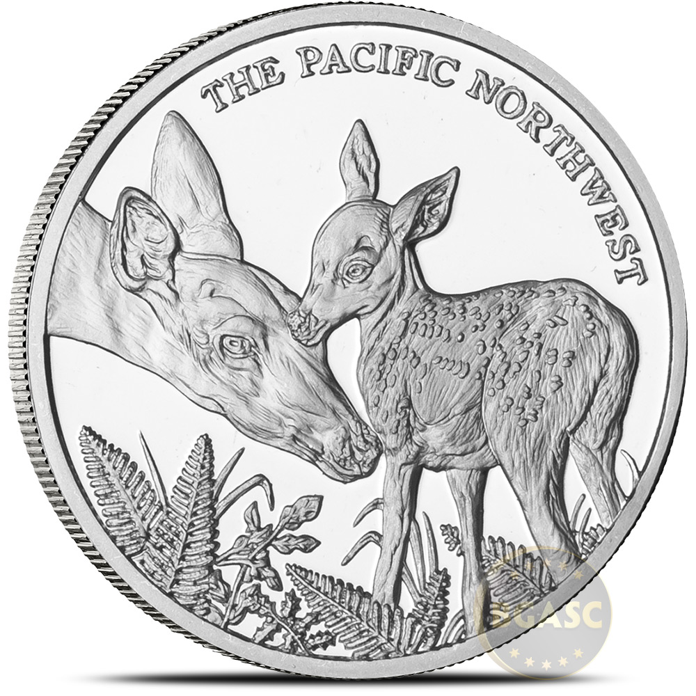 1 oz Monarch Buck Silver Round l BGASC™
